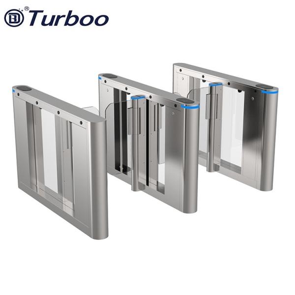 Quality Brushless Servo Motor Speed Gate Turnstile Access Control Swing Barrier Gate for sale
