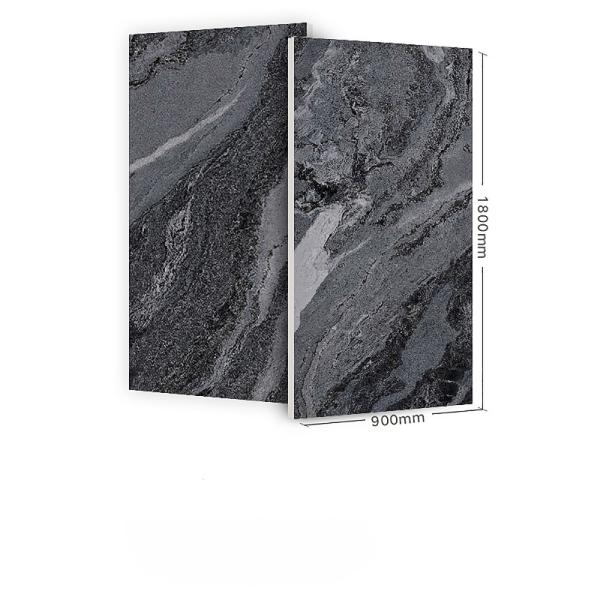Quality Modern Black Stone Look 900X1800mm Floor Tiles For Indoors And Outdoors for sale