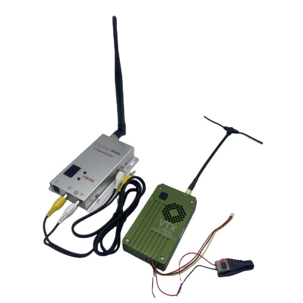 Quality 1.2Ghz 8W Drone Video Transmitter Receiver 1.2G FPV VTX VRX Long Range Transmission for sale