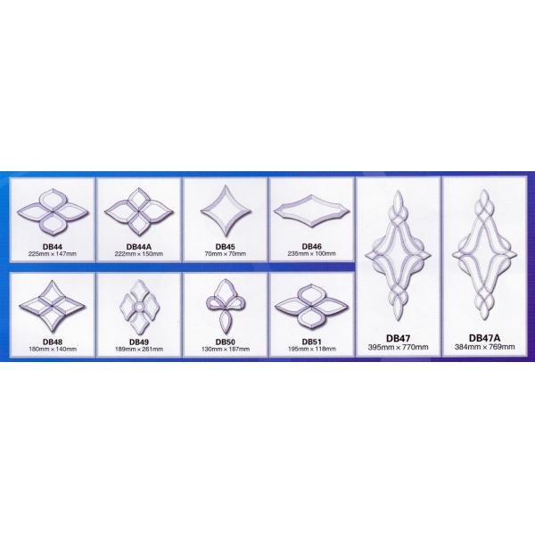 Quality 6MM Clear Celtic Beveled Glass Clusters EN60598 Tempering 25.4mm for sale