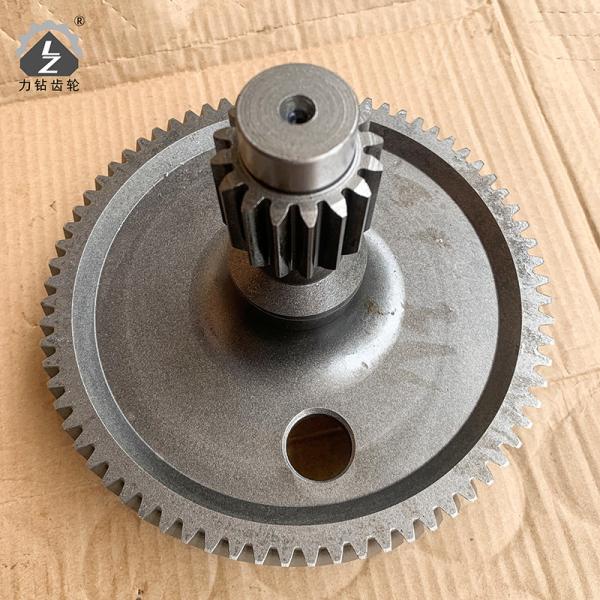Quality Heat Treatment Excavator Gear PC60 6 Large Oblique Teeth Of Rotary Gearbox for sale
