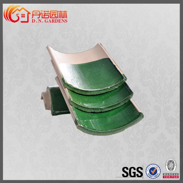 Quality Bauxite Chinese Glazed Roof Tiles Traditional Pagoda House 160mm for sale