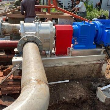 Quality Rotary Practical Industrial Lobe Pump Wear Resistant Flange DN150 for sale