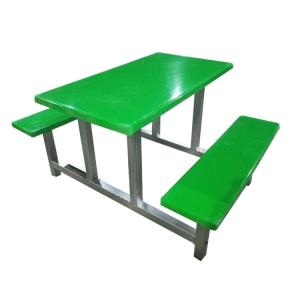 Quality Rectangular School Canteen 4 Seater Table And Chair Set for sale