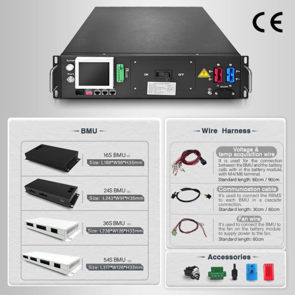 Quality ESS UPS BMU Backup Battery System BMS 125A 240V high voltage for sale