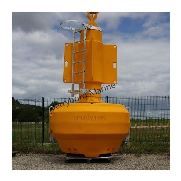 Quality Heavy-Duty Material LLDPE Buoy With Top Mark & Solat Light for Industrial Marine for sale