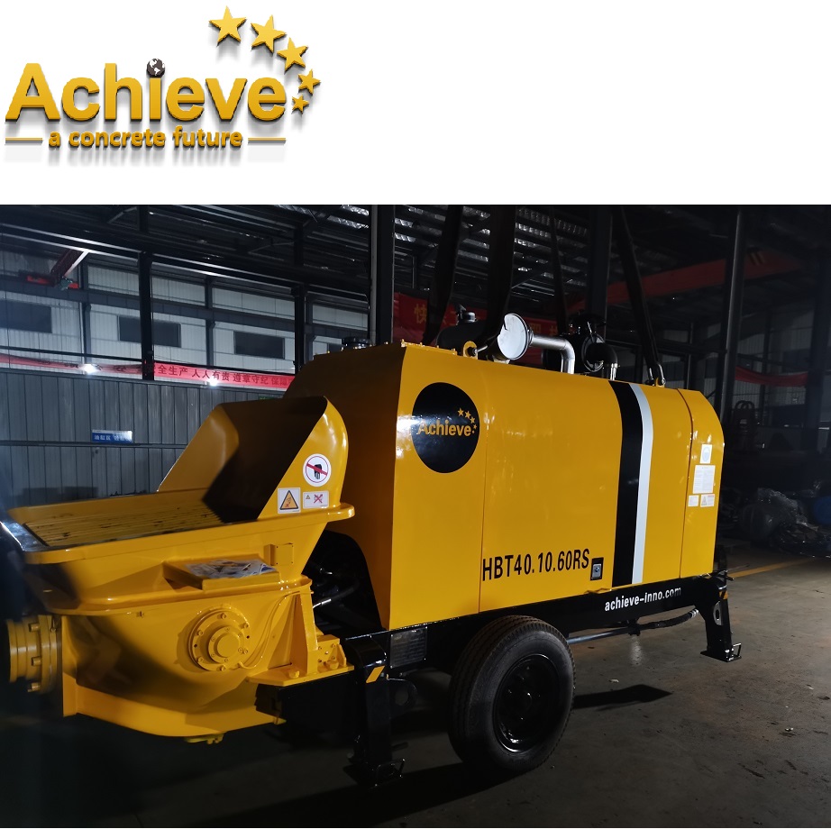 HBT40.10.60RS Concrete Stationary Pump Trailer Pump Tailor-Made Customized Made ZOOMLION AI-40CPD 40m3/h  mobile trailer mounted