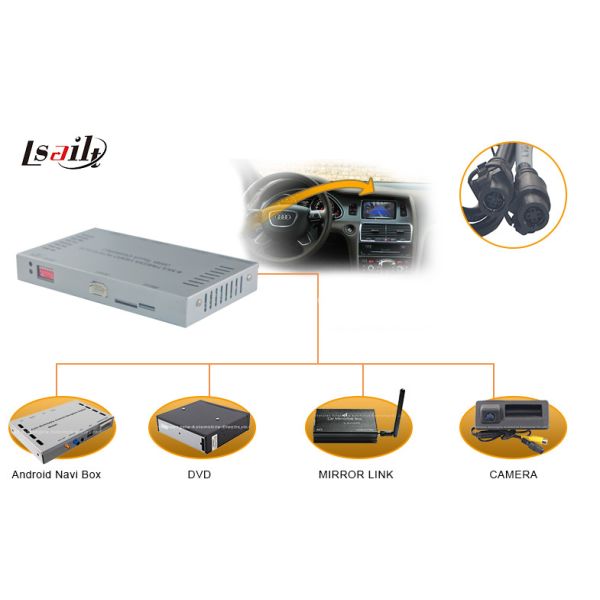 Quality DC 9V - 12V Audi NISSAN Multimedia Interface With GPS Navigation Video Recorder for sale