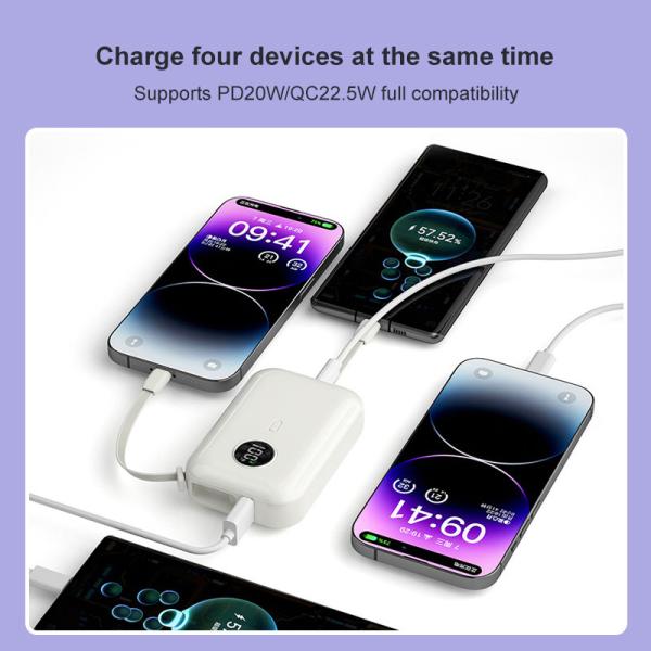 Quality Universal Compatibility Mini Power Bank With Lightning Cable for sale