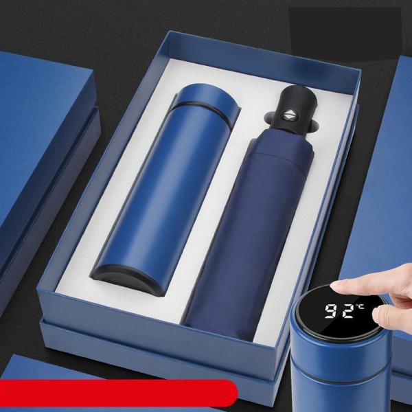 Quality Steel Frame Notebook Thermos Cup and Umbrella Set for Business Advertising for sale