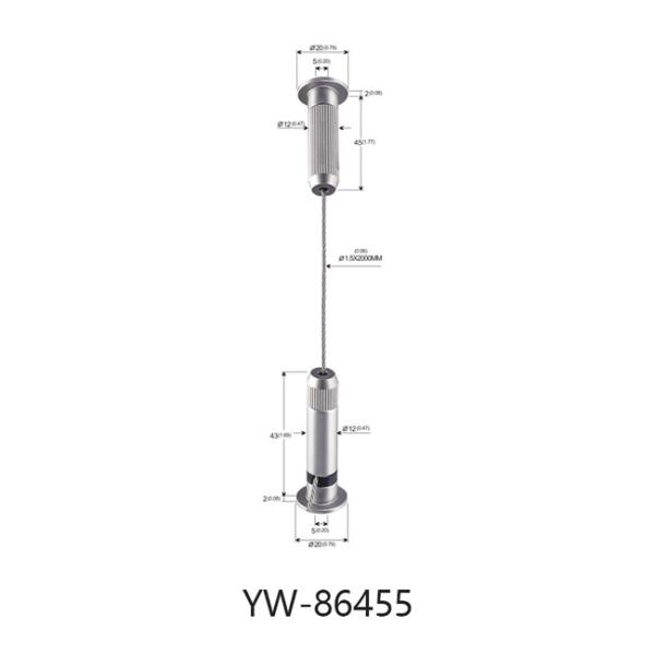 Quality Wine Cabinet Wire Suspension Hanging Kit Wall To Wall YW86455 for sale