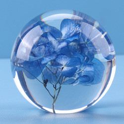 Quality Custom clear epoxy real flower specimen acrylic dandelion paper weight for sale