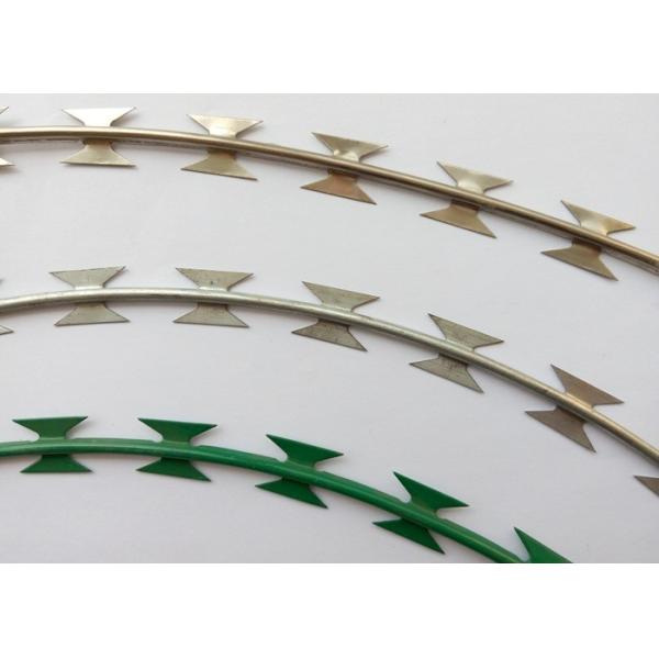 Quality NATO Razor Barbed Wire Strip With Hot Dipped Rolled Plate Blade Erosion Resistant for sale