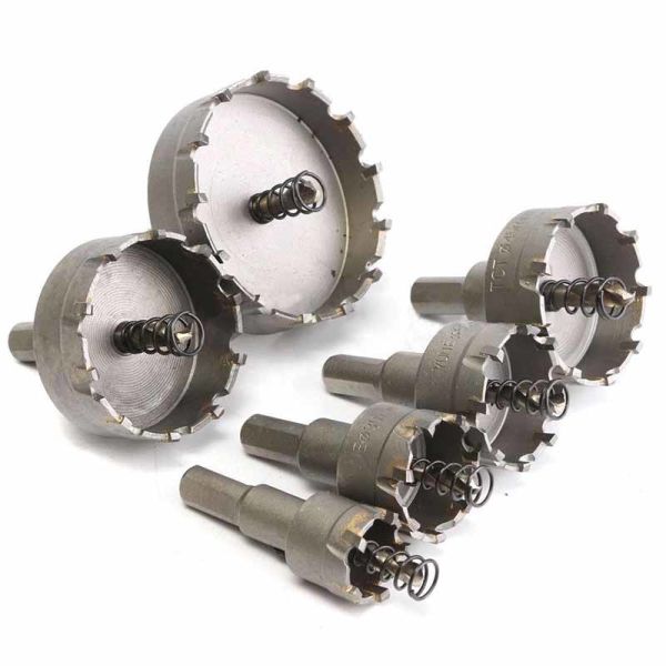 Quality 6pcs Tungsten Carbide Tipped Hole Saw Set 22-65mm for Stainless Steel for sale