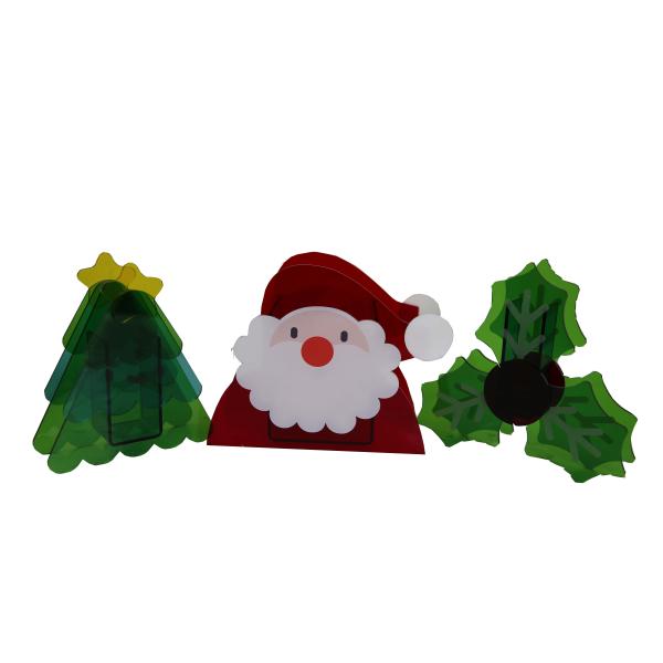 Quality PMMA Antiwear Acrylic Plastic Display Stand For Christmas Storage for sale