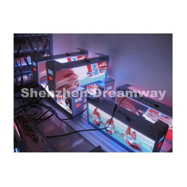 Quality 5 mm Advertising Taxi LED Display , 960mm x 320 mm Taxi Top LED Display for sale