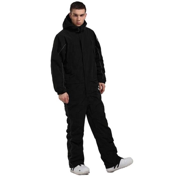 Quality Sportswear Type Ski Snow Wear One-Piece Jumpsuit with Windstopper and Polartec Material for sale