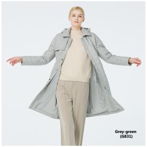 Quality Center Back 98 - 106Cm Green Coat Light Puffer Coat Womens With Belt Lining Soft for sale