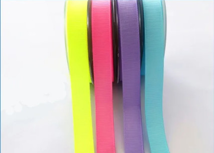 Quality Solid Polyester 22mm Custom Grosgrain Ribbon By The Yard for sale