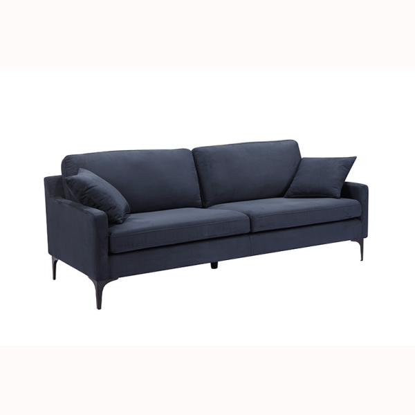 Quality Home Furniture Simple Leisure Design velvet upholstery fabric sofa luxury style 3+1+2 Couch Living Room Sofa sets for sale