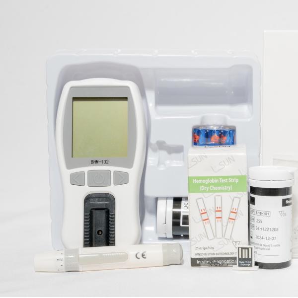 Quality BHM-102 Hemoglobin HCT Analyzer Accurate Blood Glucose Meter for sale