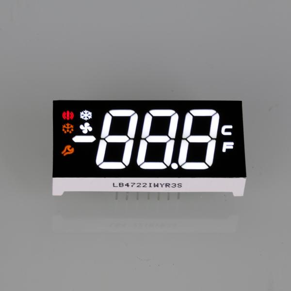 Quality Ultra Bright White 3digit Seven Segment LED Display For Temperature Controllers for sale