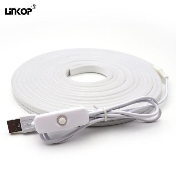 Quality Atmosphere Led Neon Usb 5v Outdoor Waterproof Single Color Flexible With Switch for sale