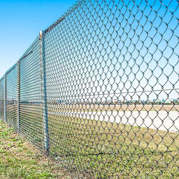 Quality 6ft 8ft Diamond Chain Link Fencing Cyclone Wire Fence Roll Aluminum Chain Link Fence for sale
