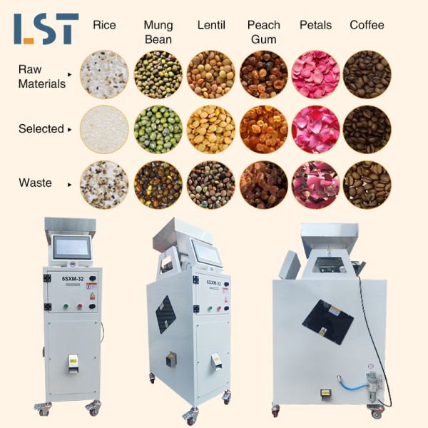 Quality Rice Color Sorter Machine Coffee Beans Rice Garin Color Wheat Automatic Sorting for sale