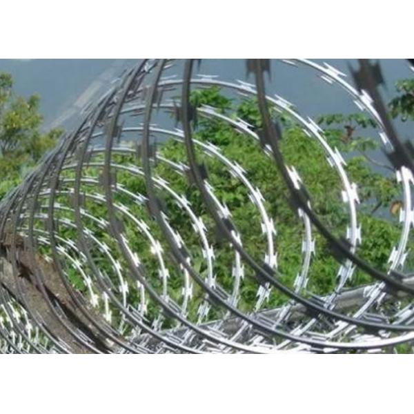 Quality Bto-30 Galvanized Coil Diameter 450mm Concertina Barbed Tape for sale