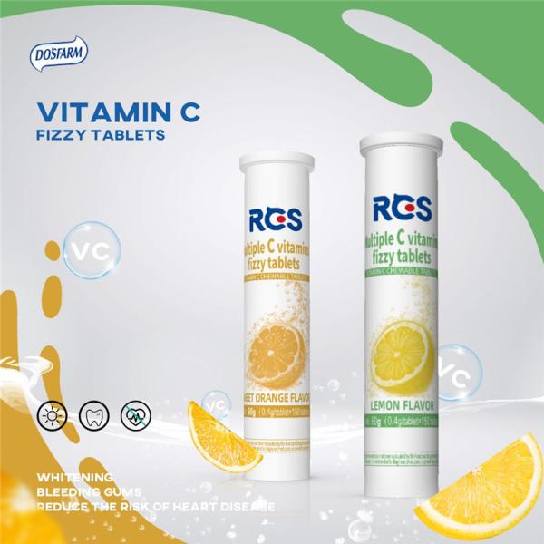 Quality Eatable Effervescent Tablets With Vitamin C For Enhancing Body Immunity for sale