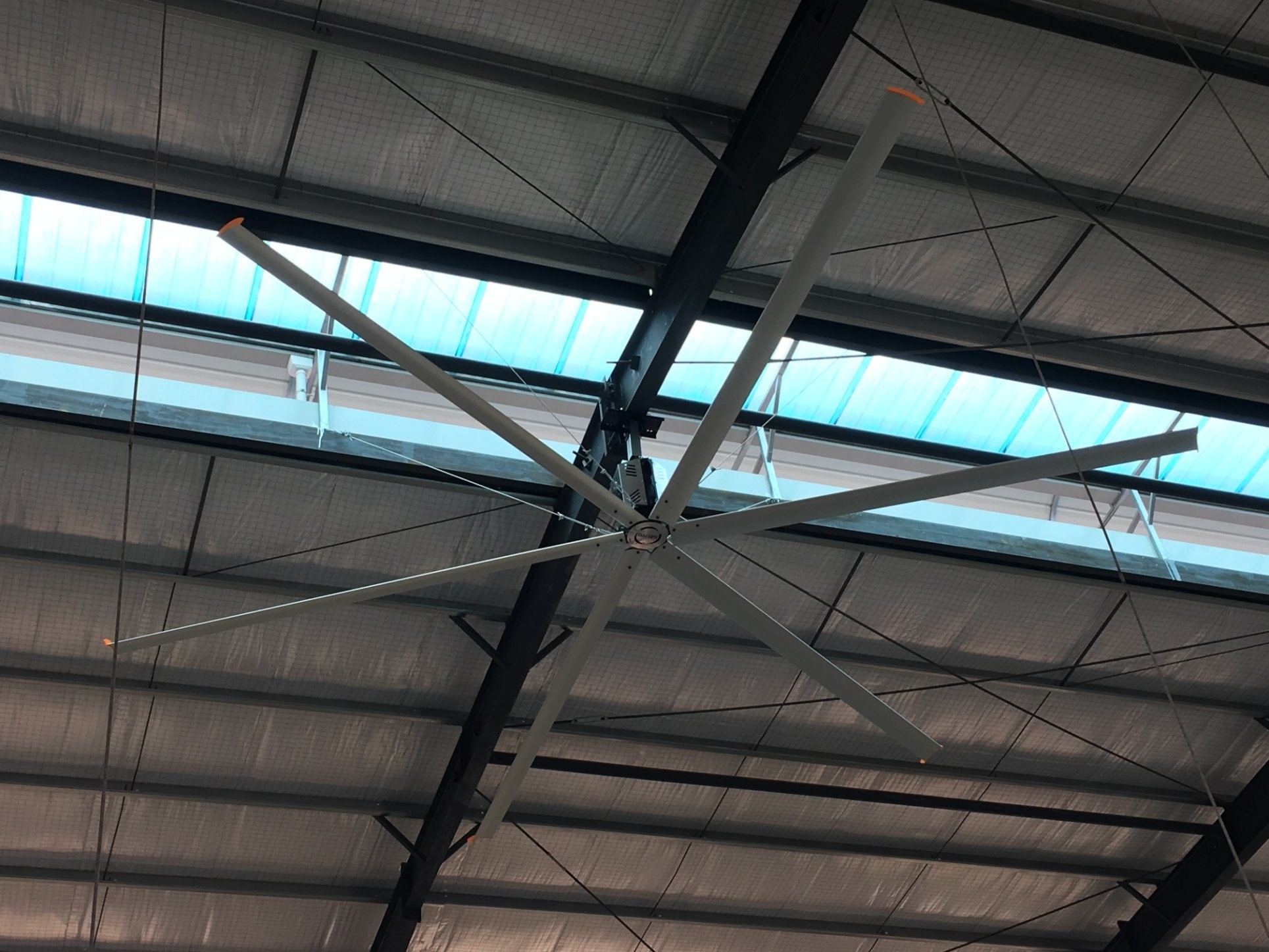 Quality 1.5KW Hvls Industrial Workshop Ceiling Fan Ventilator Air Cooler Devices for sale