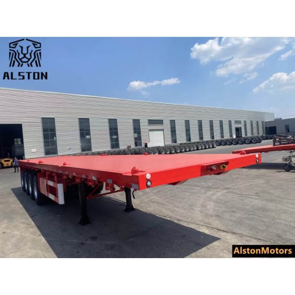 Quality 4 Axle Flatbed Trailer for Uganda – Factory Price for sale