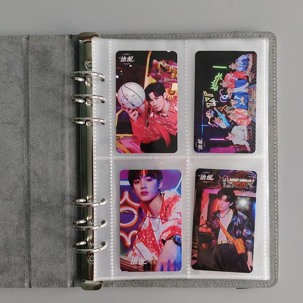 Quality Bandage Card Holder Album Book Dustproof Wind Gradient Pu Cover for sale