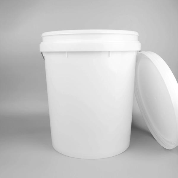Quality White Round Empty 20 Litre Plastic Paint Bucket For Paint for sale