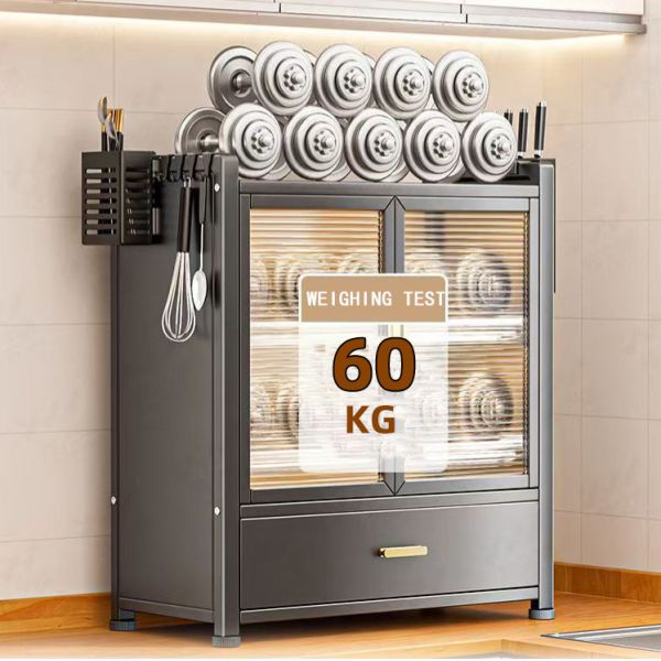 Quality Rust-proof Kitchen Storage Cabinet with Adjustable Layer Plate and Up to 50 kg per Shelf Capacity for sale