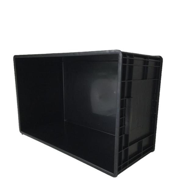 Quality Black ESD Circulation Box Antistatic Storage Crate Bin Box for sale
