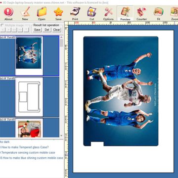 Quality High Speed Custom Daqin Laptop Sticker Printer With Design Software for sale