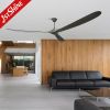 china Big Ceiling Fan 88" Solid Wood Blade Dc Motor Energy Saving Fan For Office