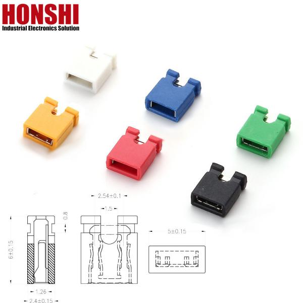 Quality Automotive Mini Jumper Connector Board to Board Female Socket 1.27mm 2mm 2.54mm Pitch Black Red Yellow with Ni Plating for sale