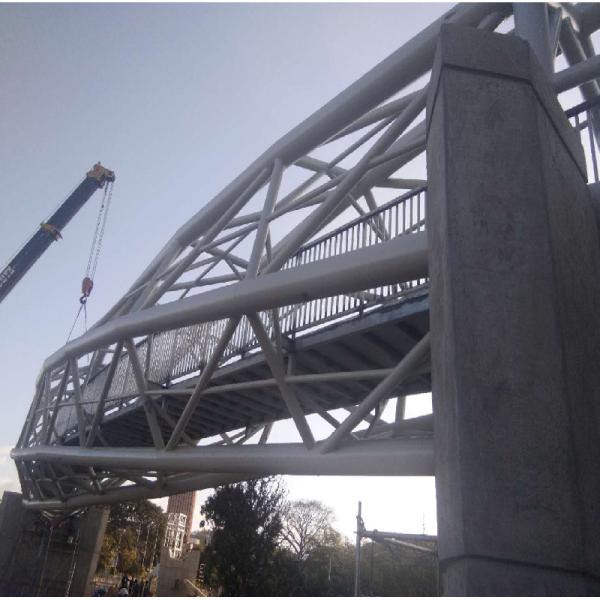 Quality Multi Slope Space Frame Truss Welding Steel Pipe Truss 110m Grey for sale