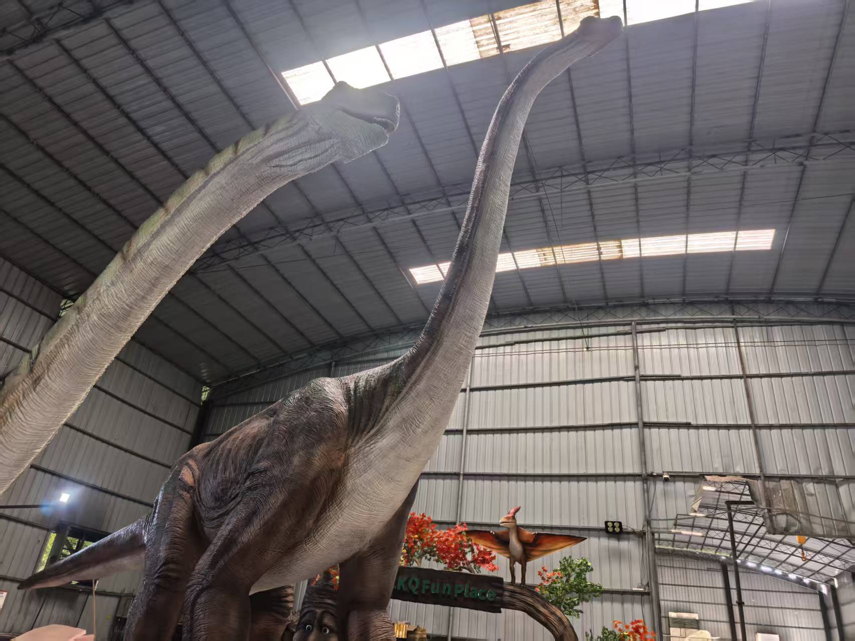 Quality Realistic High-quality Jurassic Animatronic Dinosaur Brachiosaurus 15m Model for sale
