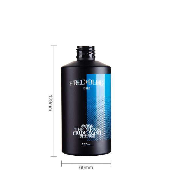 Quality 270ml Transparent Empty Plastic Bottles With Aluminum Screw Cap for lotion for sale