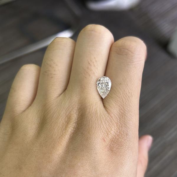 Quality 2.11CT E VS1 2EX CVD Pear Cut Lab Diamond IGI Certificated LG629416941 for sale