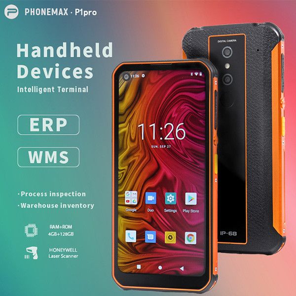 Quality 1D Barcode Scanner PDA TF Card Supported 6.35 Inch INCELL Display 18 9 HD With Bluetooth for sale