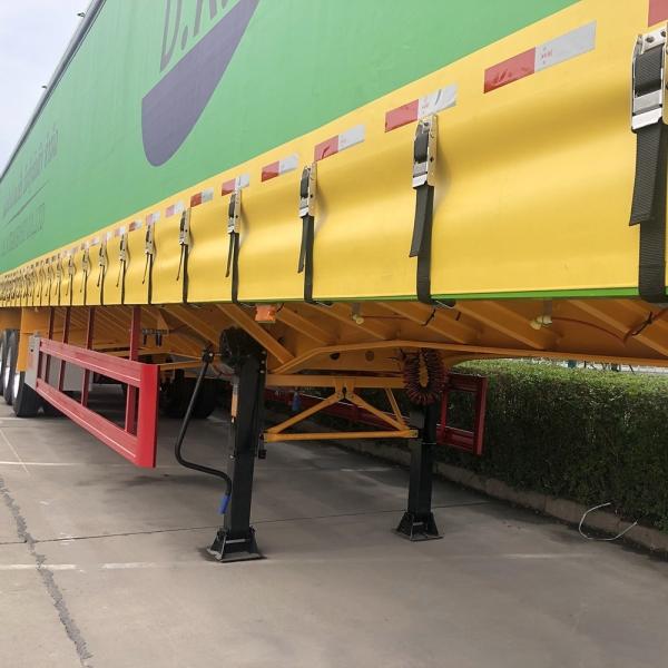 Quality 50 Ton Capacity Thailand Style 40ft Flatbed Container Trailer for Dry and Light for sale