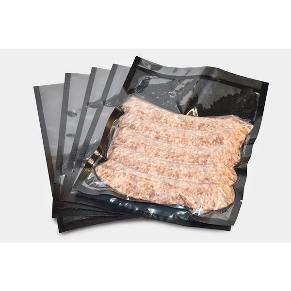 Quality Black Clear Chamber Vacuum Pouches 3 Mil For Meat Cheese Sausage Packaging for sale