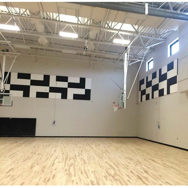 Quality Sport Hall Wooden Wall Wood Wool Cement Acoustic Panel Sound Absorption Isolation Board for sale