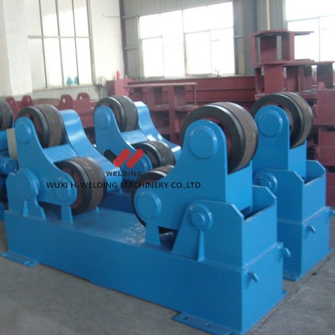 Quality 40T Vessel Pipe Welding Rotator With Rubber Roller High Speed 1000 mm / min for sale