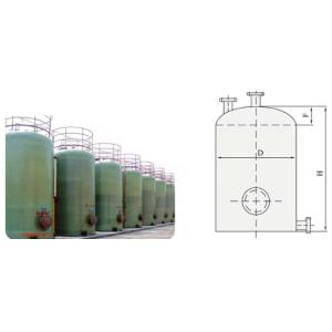 Quality Industrial Chemical FRP GRP Glass Vertical Storage Tank Professional Liquid Tank for sale
